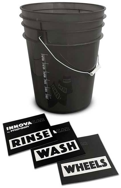 Innovacar Black Bucket + stickers | Waxworld