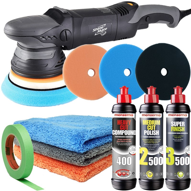Shinemate EX620 15mm Polisher Kit - Basic / Deluxe | Waxworld